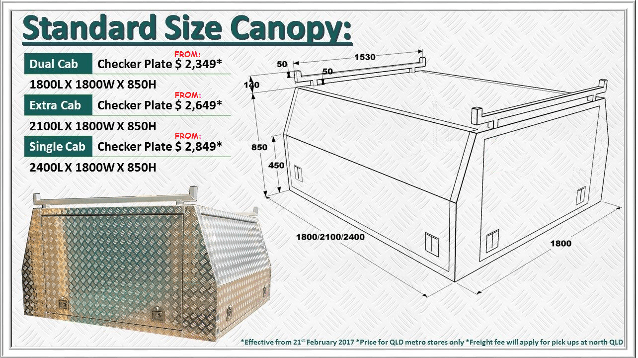 Standard Aluminium Ute Canopy Dunn Watson