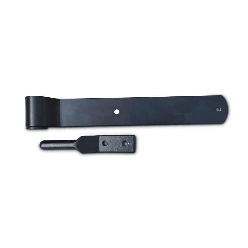 235mm Strap Hinge Kit – Black Powder Coated - Dunn & Watson