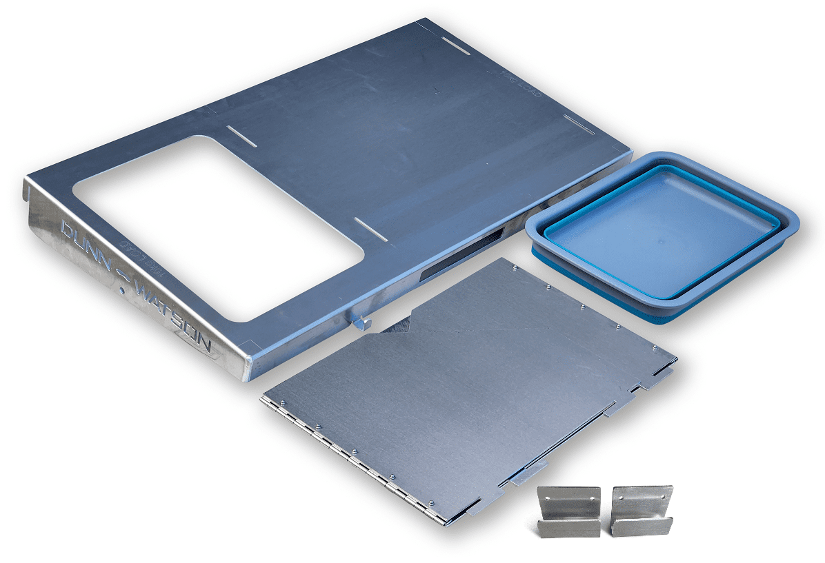 4wd Sideways Clip On Table with Sink & Wind Barrier - Dunn Watson