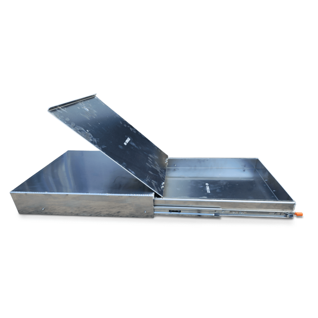 Bench with Cutlery Drawer 4wd Upright Fridge - Dunn Watson